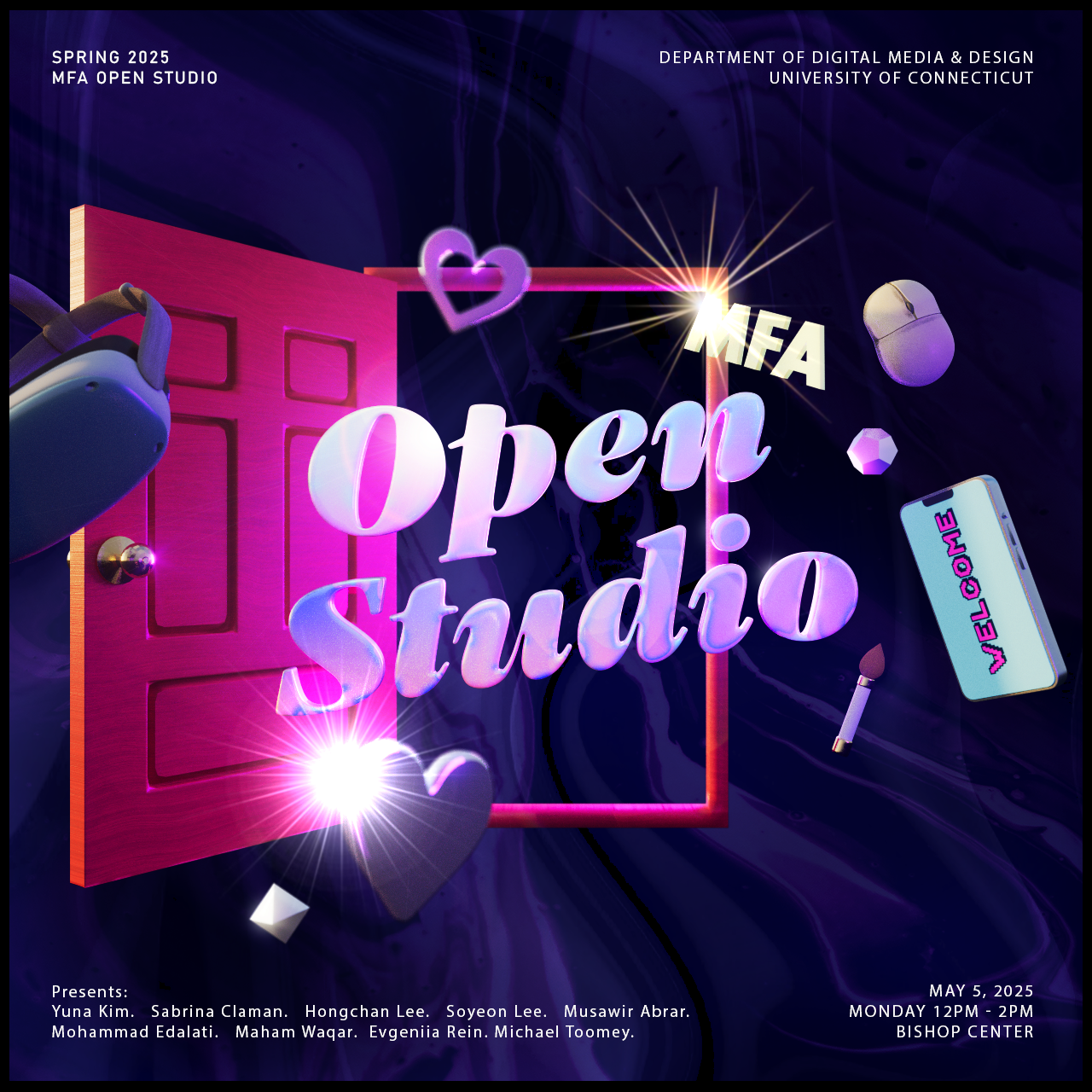 M.F.A. Open Studio: Spring 2025 | Digital Media & Design